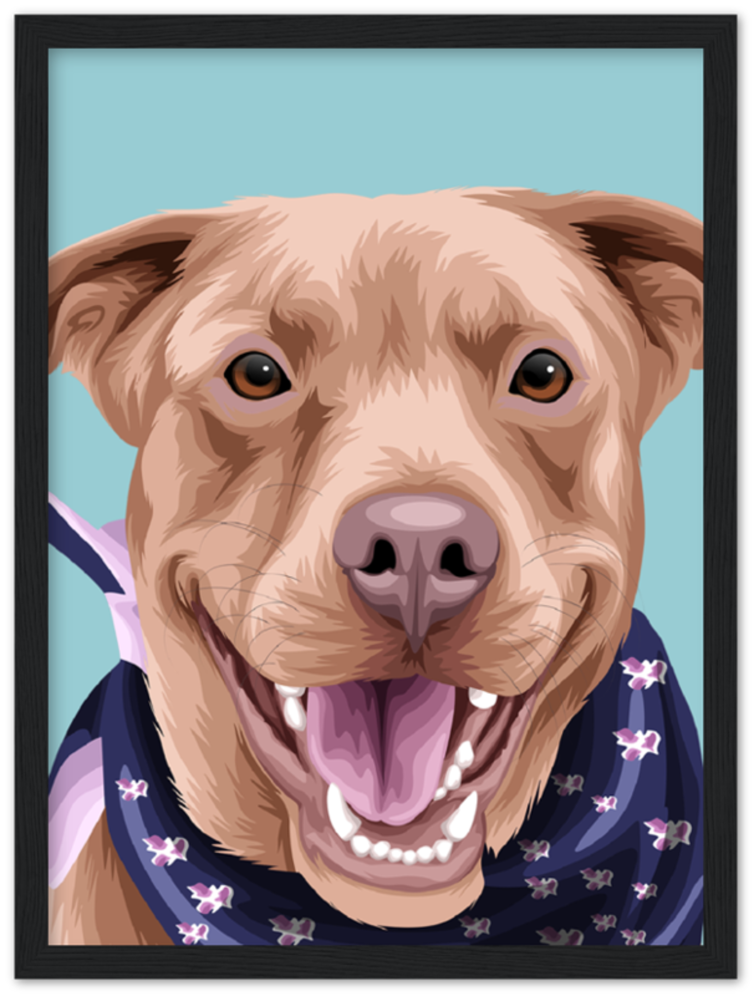 Vector Style Personalised Pet Portrait – Pawcasso